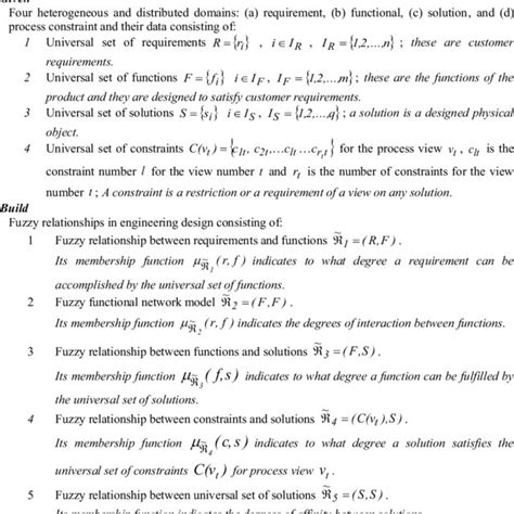 Phase 1 Fuzzy Relationships In Product Configuration Download Scientific Diagram