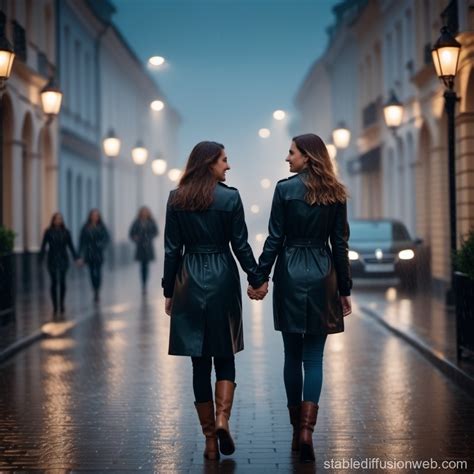 Twin Sisters Kissing Romantically Prompts Stable Diffusion Online