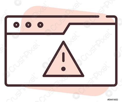 Cyber Security Site Error Illustration Vector On White Background