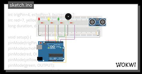 Controlling Leds By Hcsr 04 Sensor Wokwi Esp32 Stm32 Arduino Simulator