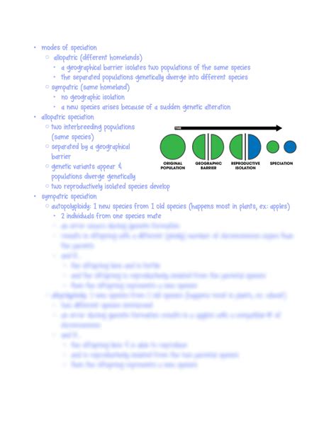 SOLUTION Species Speciation Notes Studypool