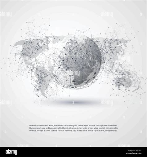 Cloud Computing And Networks Concept With World Map Global Digital