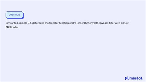 solved similar to example 9 1 determine the transfer function of 3rd