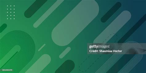 Modern Green Gradient Curve Liquid Background With Geometric Circle