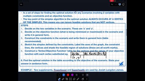 12genma the simplex algorithm youtube