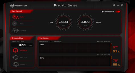 Is It Safe To Overclock GPU And Increasing The Fan Speed Using Predator Sense Software Any