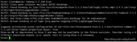 解决：启动hive出现exception In Thread “main“ Javalangruntimeexception Org