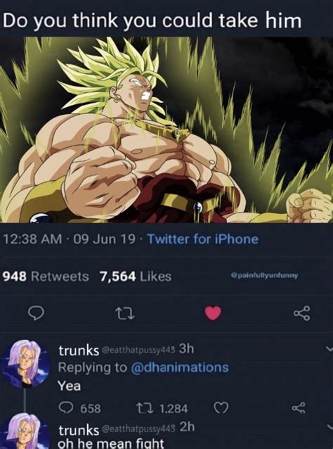 Broly X Trunks On Tumblr