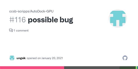 Possible Bug Issue Ccsb Scripps AutoDock GPU GitHub