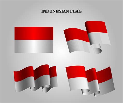 Creative Collection Indonesian Flag Vector Illustration 21517324 Vector Art At Vecteezy