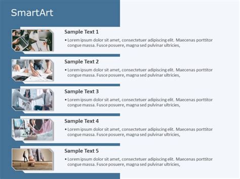 SmartArt List Vertical Block Steps