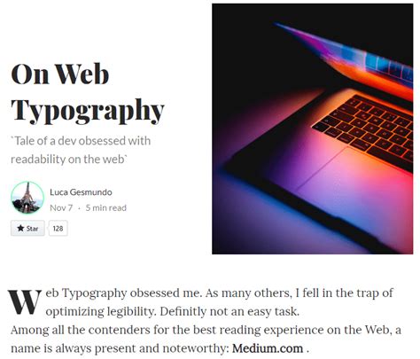 ⭐ biblioteca css para tipografía medium css