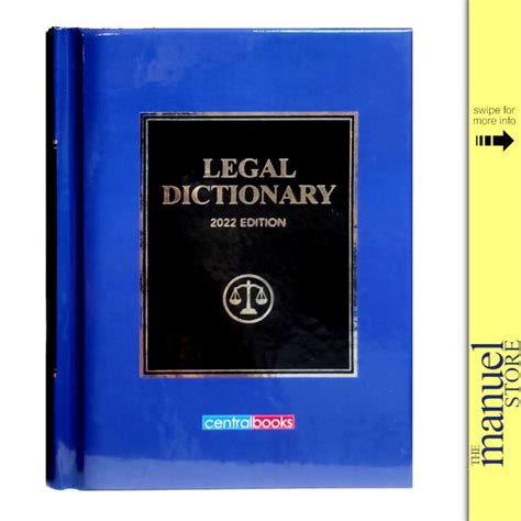 Legal Dictionary 2022 Pocket Sized Central Law Terms And