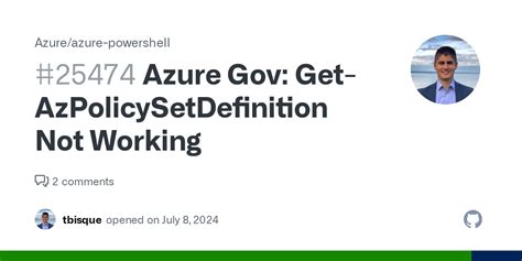 azure gov get azpolicysetdefinition not working · issue 25474 · azure