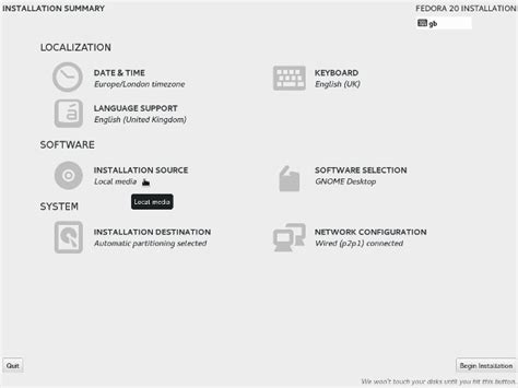 Oracle Base Fedora 20 F20 Installation