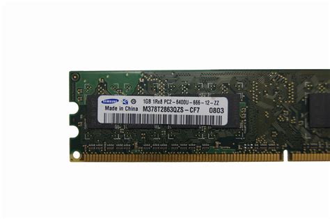 Samsung 1gb Memory Ram Pc 1rx8 Pc2 6400u 666 12 M378t2863qzs Cf7 Used Ddr2 Sdram Factory Oem Parts