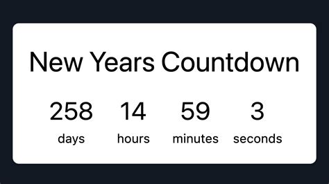 Github Horrorricevue New Year Countdown
