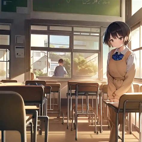 日系教室手机壁纸｜安静校园背景图片 少女课间 「哲风壁纸」