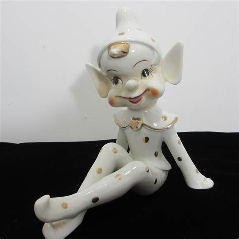 Rare Large Vintage Christmas Pixie Elf Japan Etsy