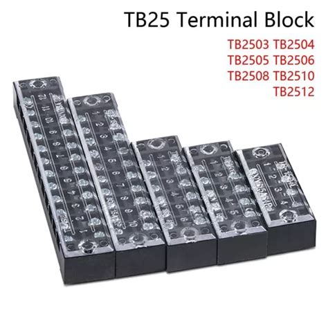 Positions Tb Series Terminal Block Barrier Screw Wire Connector Tb Eur Picclick Fr