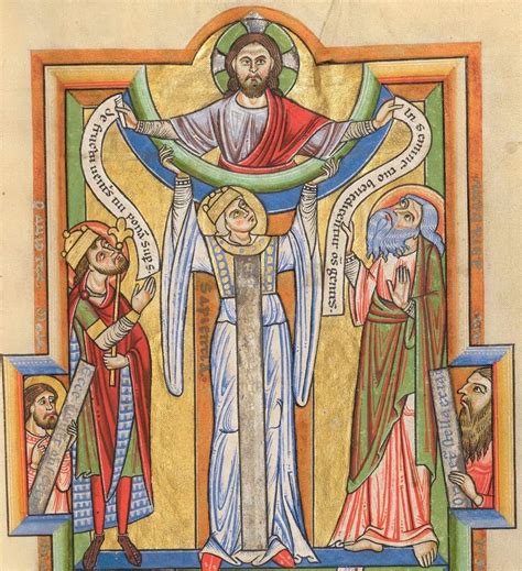 twelfth century miniature of divine wisdom j paul getty museum los