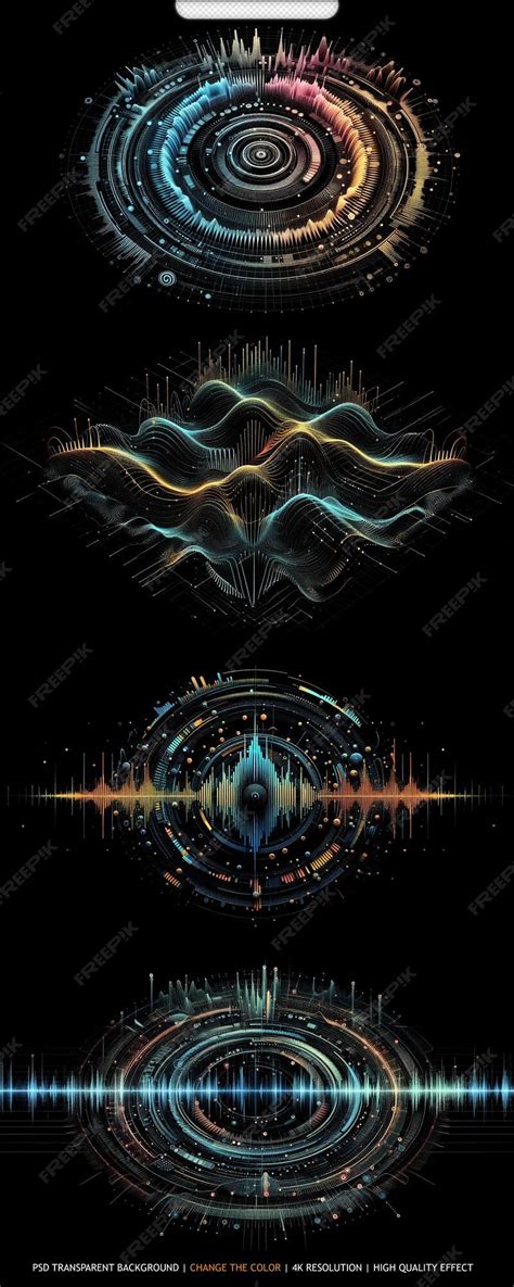 Segmented Vector Radio Wave Advanced Digital Music Visualization