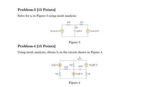 solved solve for in in figure 3 using mesh analysis figure