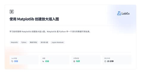 Matplotlib 放大插入图 Python 数据可视化 Labex