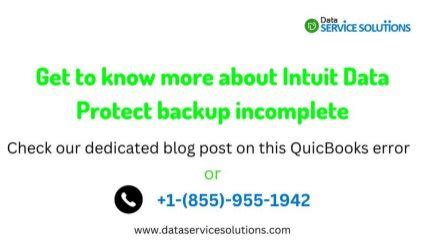Intuit Data Protect Backup Incomplete Pptx