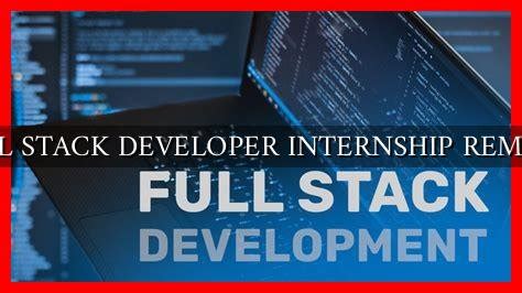 FULL STACK DEVELOPER INTERNSHIP REMOTE Wadaef