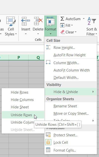 How To Show Hidden Cells In Excel 2013 Solve Your Tech