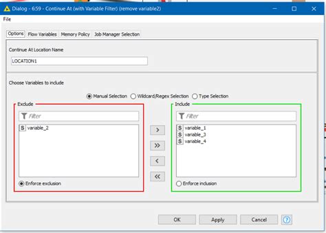 Variable Filter After Merge Variable Node Implemented Fixes Knime Community Forum