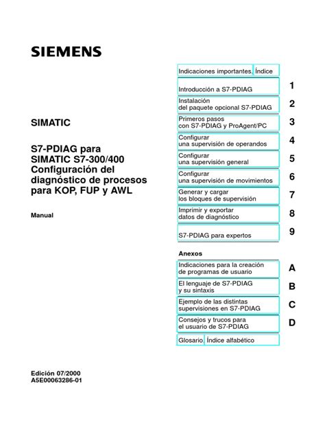 S7 Pdiag For S7 300 And S7 400 Diagnostics For Lad Stl And Fbd Espanhol Pdf Software