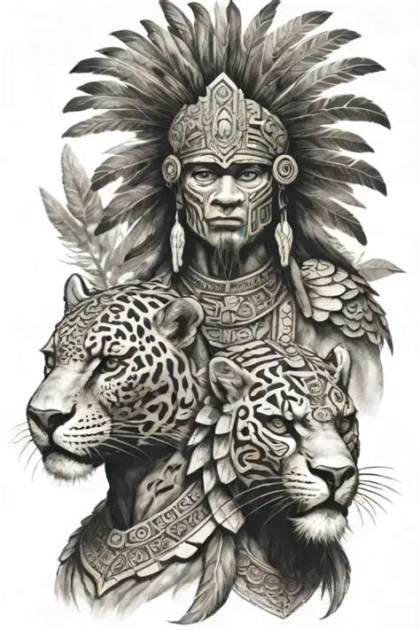 Aztec Jaguar Tattoo Designs Symbolism Style And Meaning