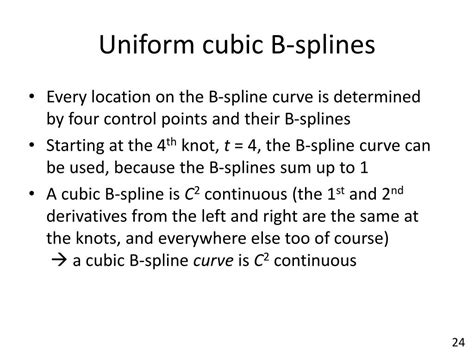 Ppt Splines Iv B Spline Curves Powerpoint Presentation Free Download Id2099659