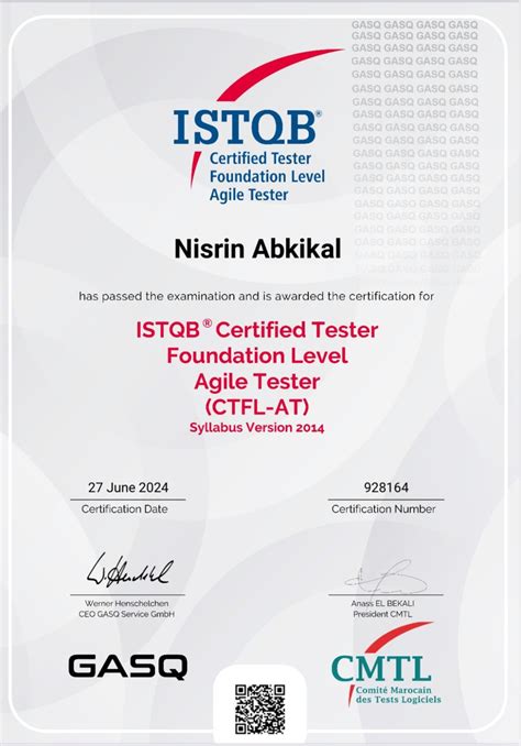I Am Delighted To Announce That I Have Successfully Achieved The Istqb
