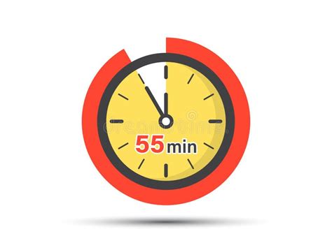 30 Minutes On Stopwatch Icon In Flat Style Clock Face Timer Vector