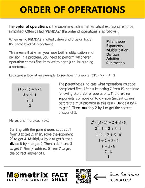 Arithmetic Order Of Operations