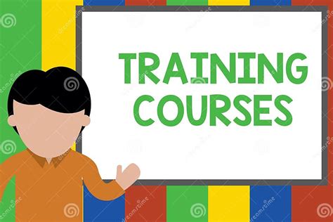 Writing Note Showing Training Courses Business Photo Showcasing Is Series Of Lessons Or