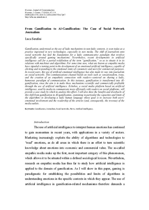 Pdf From Gamification To Ai Gamification The Case Of Social Network