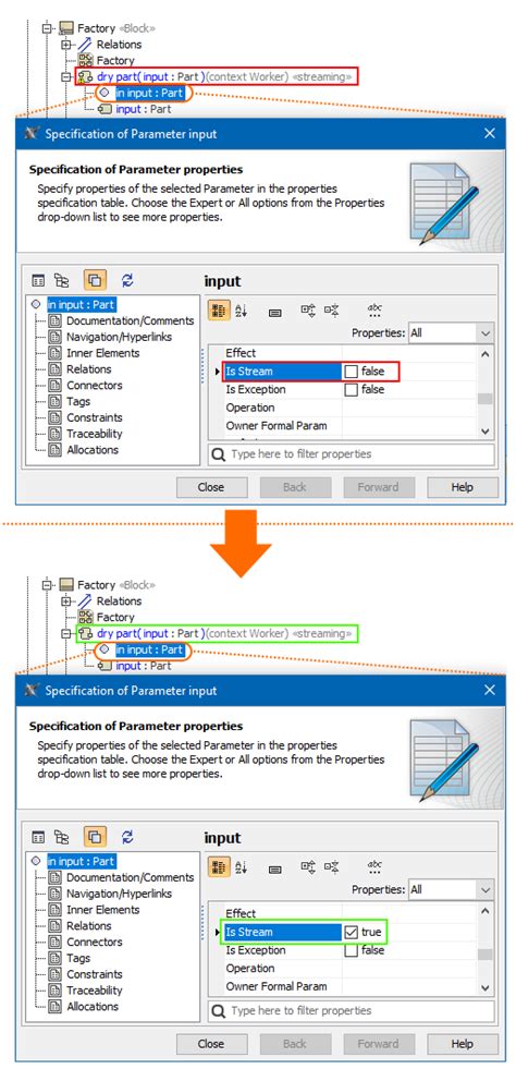 missing streaming parameter sysml plugin 2022x no magic documentation