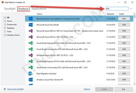 How To Install Php On Windows 10 Using Web Platform Installer It Nota