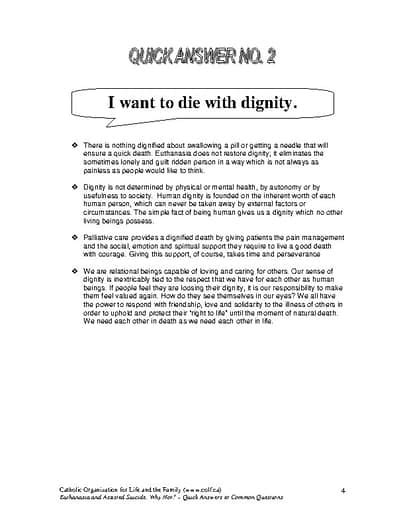 Euthanasia And Assisted Suicide Through A Catholic Lens Case Study