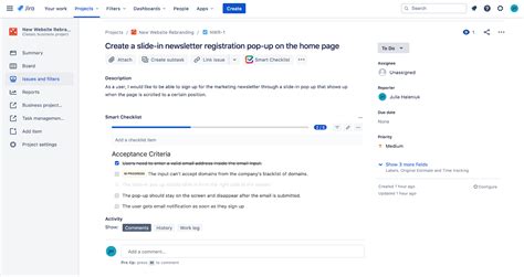 How To Manage Acceptance Criteria In Jira Smart Checklist Blog