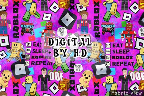 Digital Roblox Seamless Pattern Instant Download Repeating File Etsy