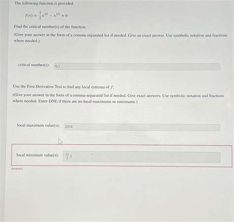 solved the following function is