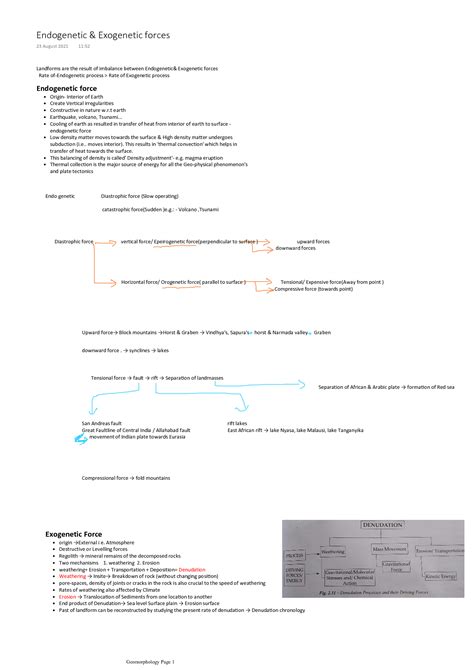Solution Endogenetic And Exogenetic Forces On Earth Studypool