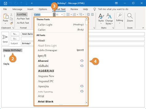 Format Email CustomGuide