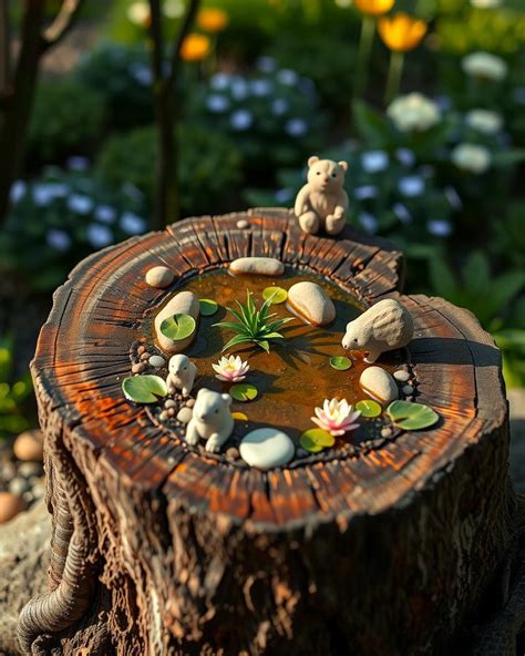 25 Tree Stump Fairy Garden Ideas For Enchanting Spaces
