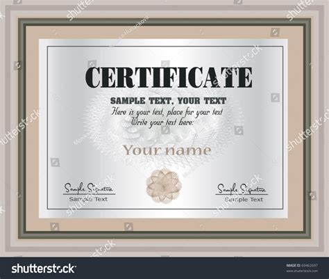 Certificate Frame Vector Template Stock Vector Royalty Free 69462697 Shutterstock Certificate Frame Vector Template Stock Vector Royalty Free 69462697 Shutterstock